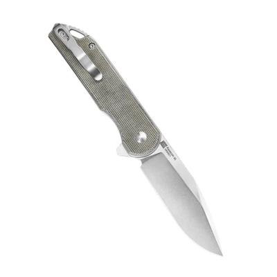 KIV3549C1 Couteau Kizer Vanguard Assassin Green Lame Acier 154CM IKBS ...