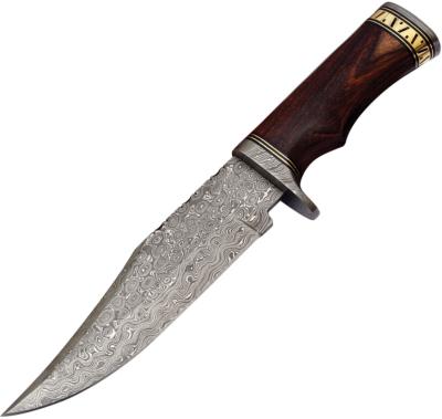 FHKHZBW001 Poignard de Chasse Bowie FH Knives Lame Acier Damas 256 ...
