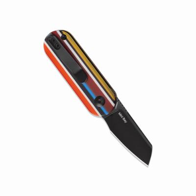 KIV2583C1 Couteau Kizer Cutlery Mini Bay Lame Acier 154CM Manche Serape ...