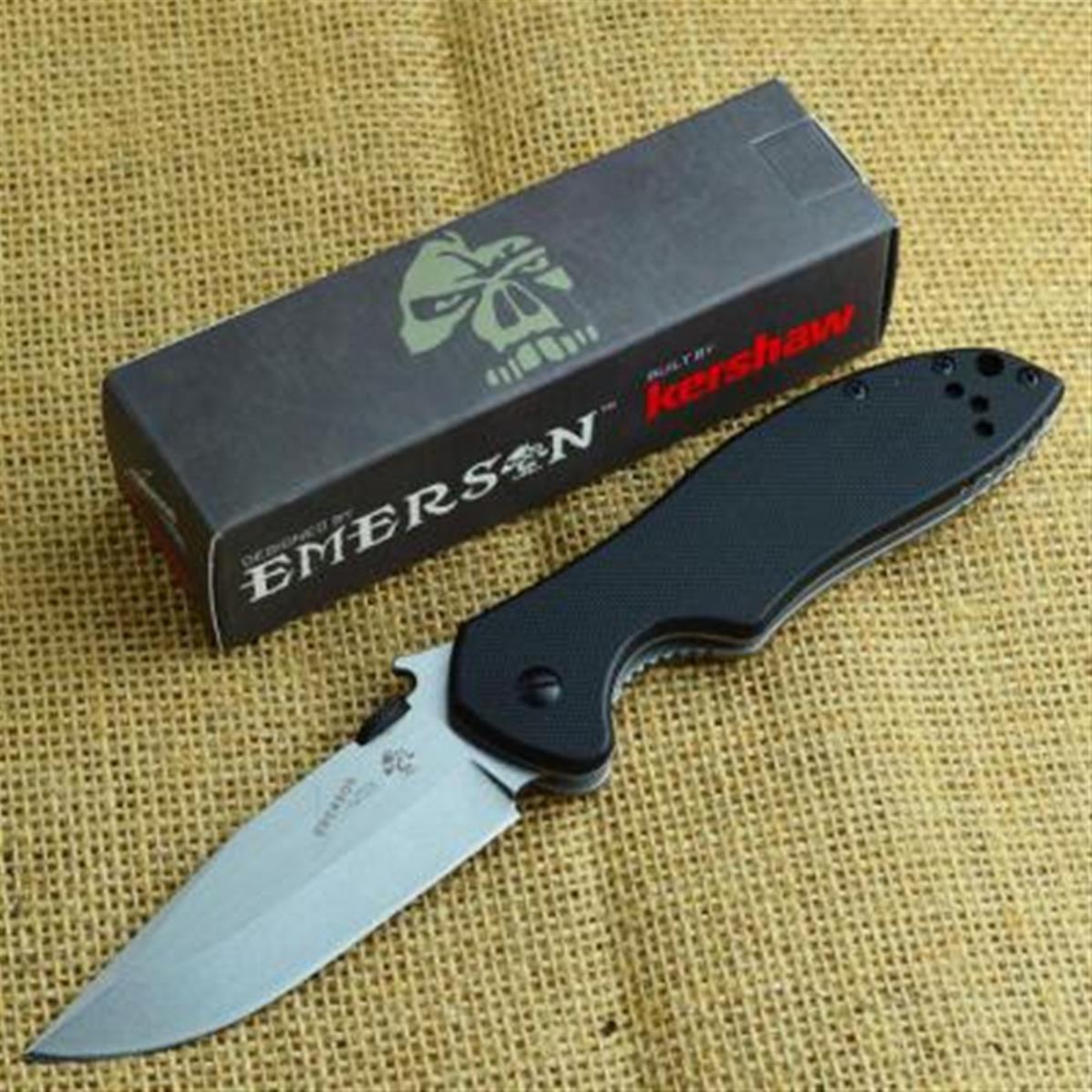Couteau Kershaw Emerson CQC-6K Acier 8Cr14MoV Manche G-10 Framelock ...
