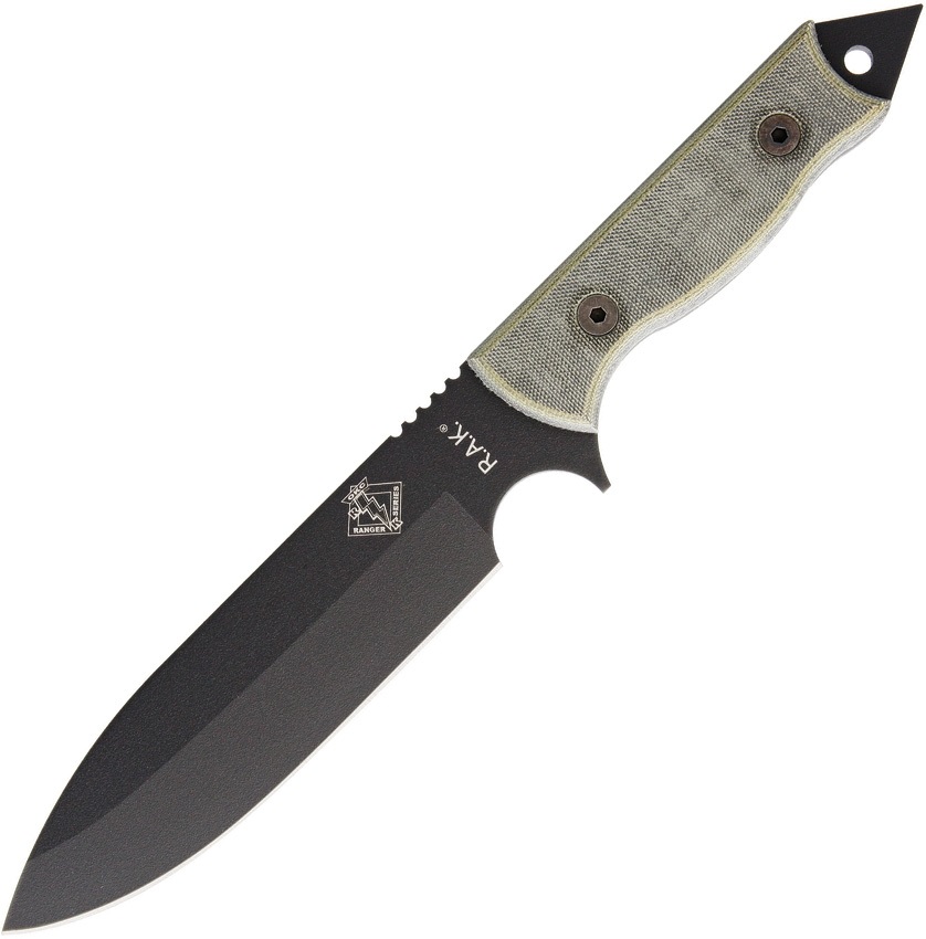 Couteau Ontario Ranger Knives RAK Lame Acier Carbone 1095 Manche