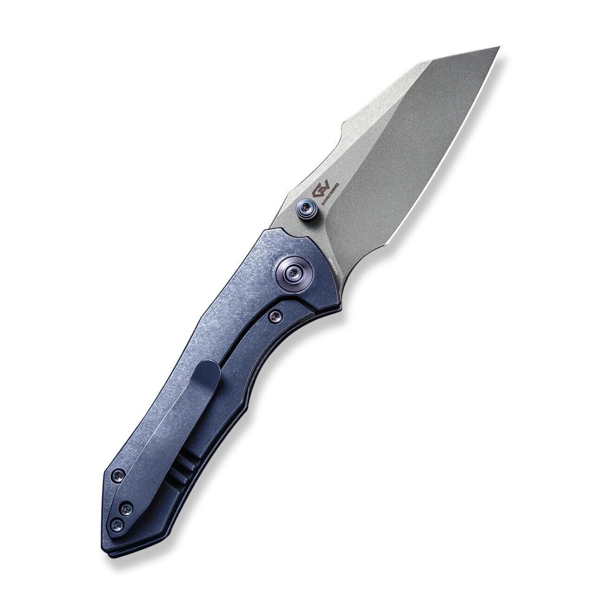 WE220053 Couteau We Knife High-Fin Blue Manche Titae Lame Acier CPM ...