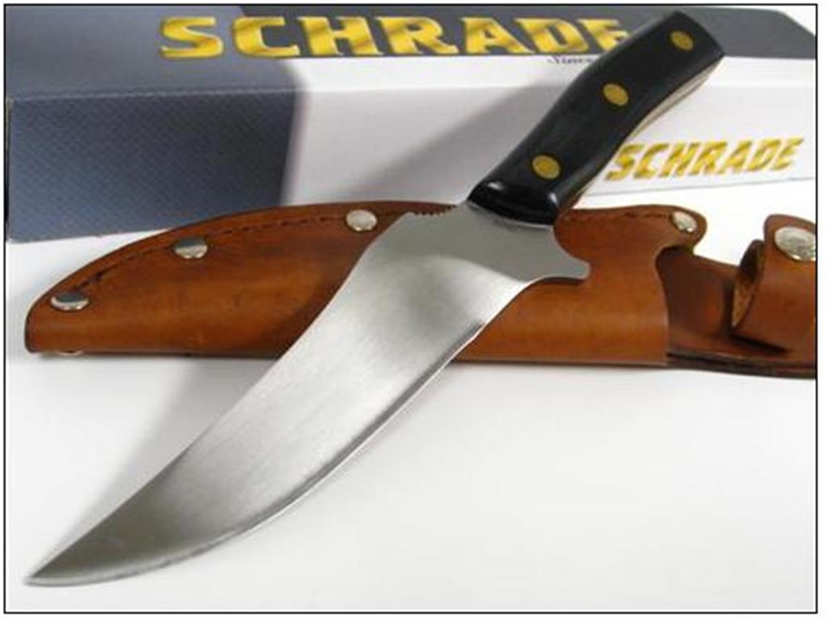Couteau SCHRADE OLD TIMER Deerslayer Fixed Knife + Etui Cuir SCH15OT ...