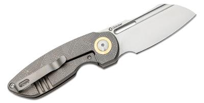 KI3569A1 Couteau Kizer October Gray Titane Lame Acier CPM-20CV IKBS ...